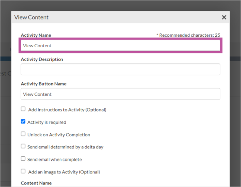 How to Add a View Content Activity in Course Builder – Help Center ...