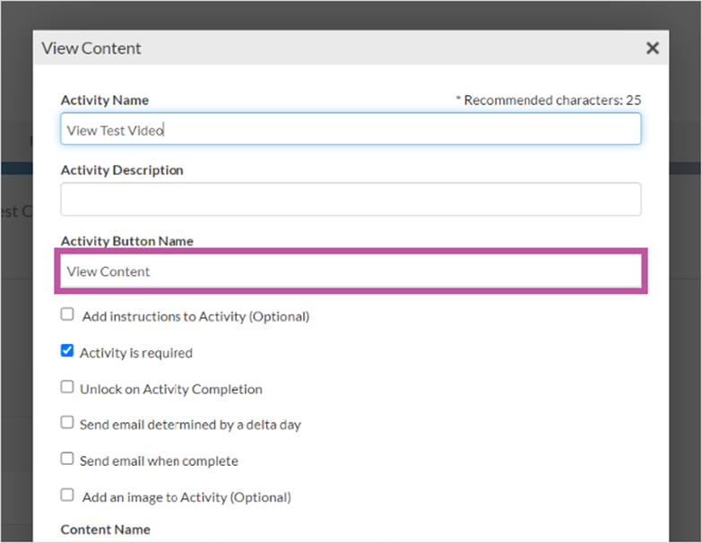 How to Add a View Content Activity in Course Builder – Help Center ...