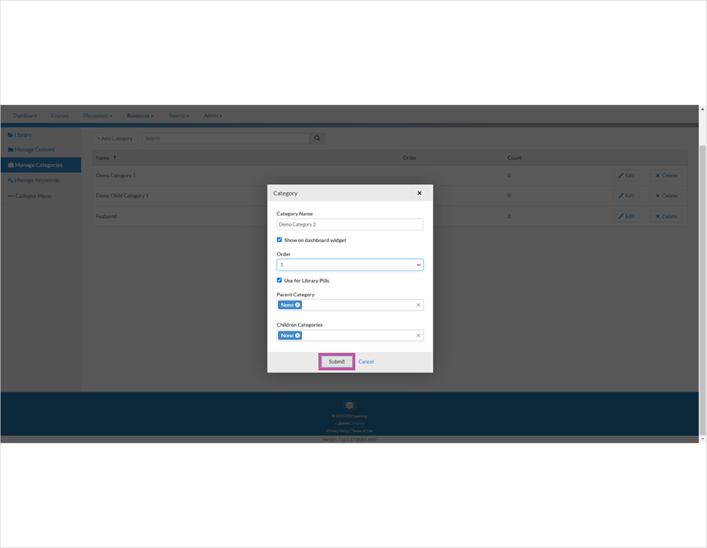 How to Add Categories under the Resources Tab – Help Center - FACTS Faith