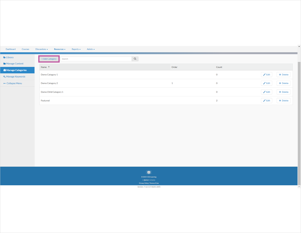 How to Add Categories under the Resources Tab – Help Center - FACTS Faith