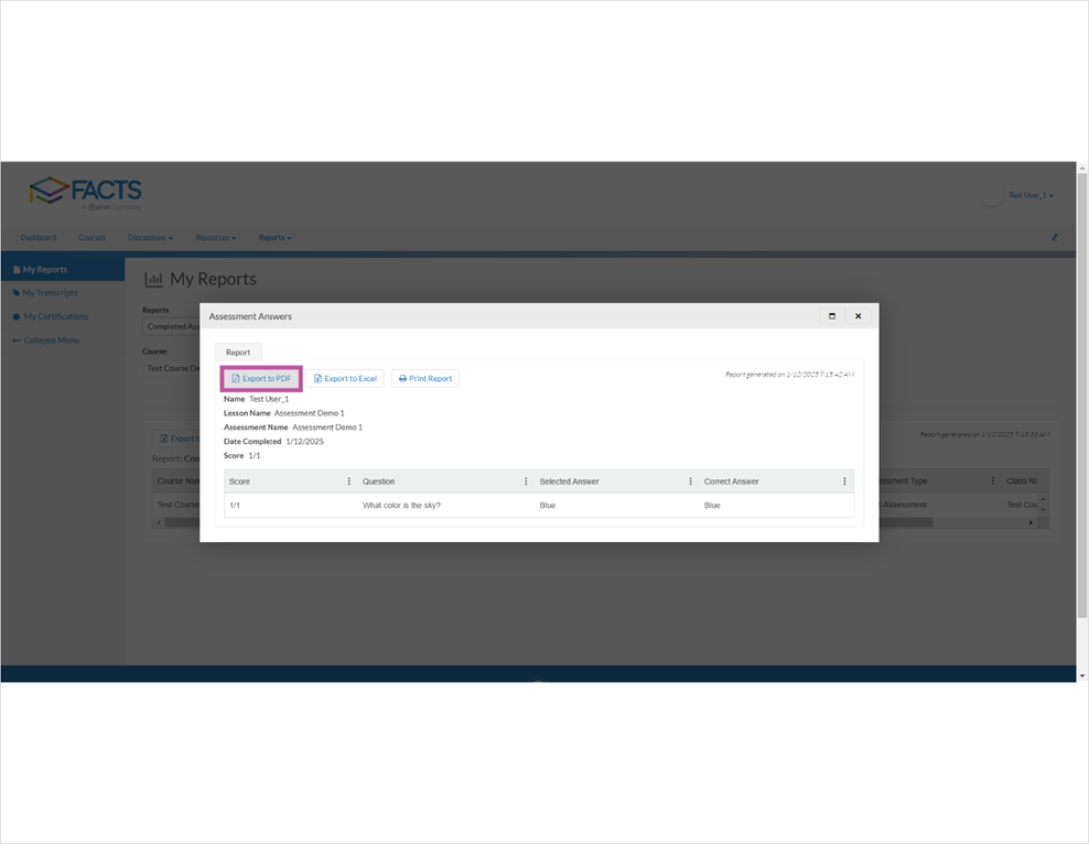 How to View, Download and Print Reports and Transcripts as a Learner ...