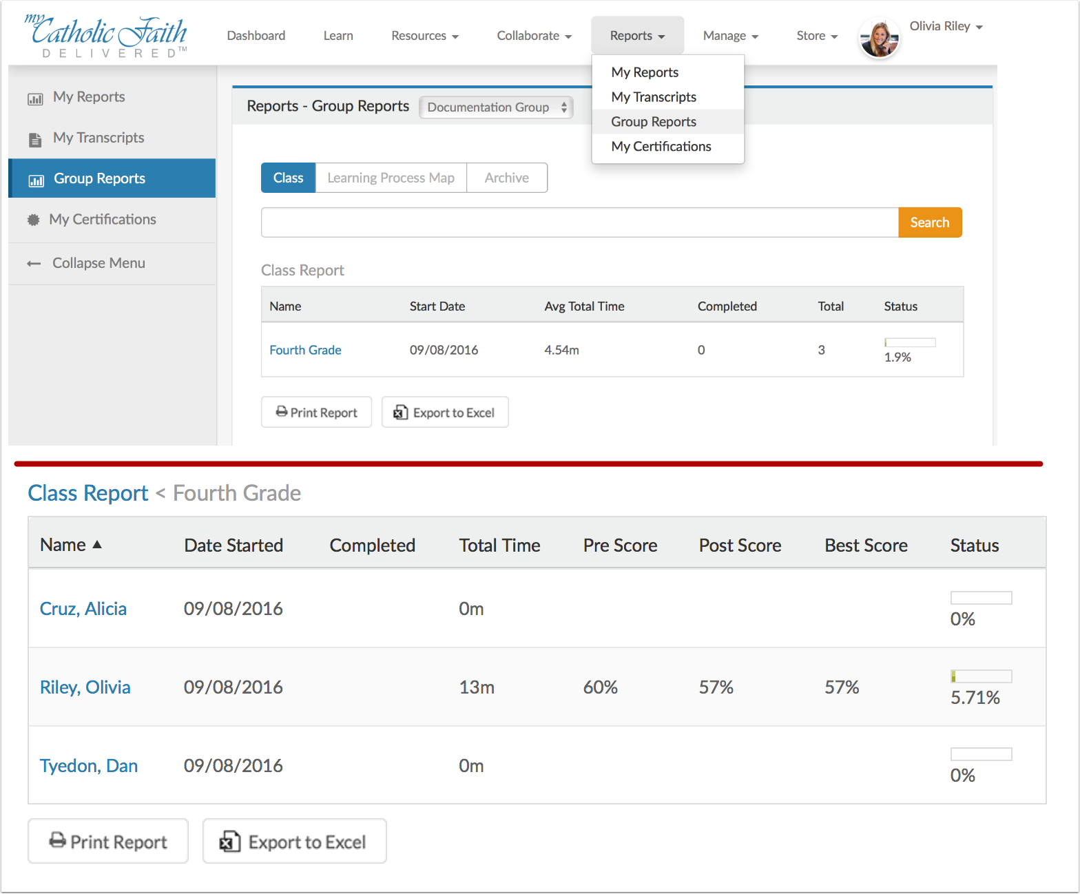 Viewing Student Reports – Help Center - FACTS Faith